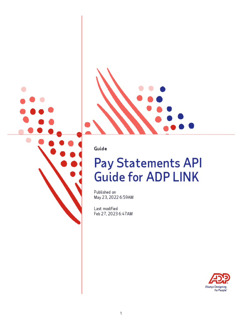 Fillable Online Pay Statements API Guide for ADP eXpert Brazil Fax Email Print - pdfFiller