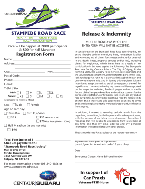 Fillable Online Stampede Road Race Race ReviewsCalgary, Canada Fax Email Print - pdfFiller