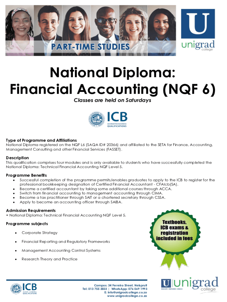 Fillable Online National Diploma: Financial Accounting (NQF Level 6 ...