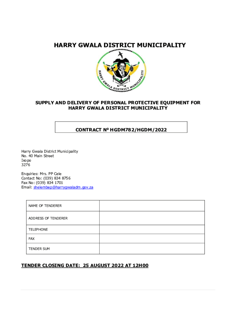 Fillable Online Harry Gwala District Municipality and its ... - BI Portal Sign In Fax Email ...