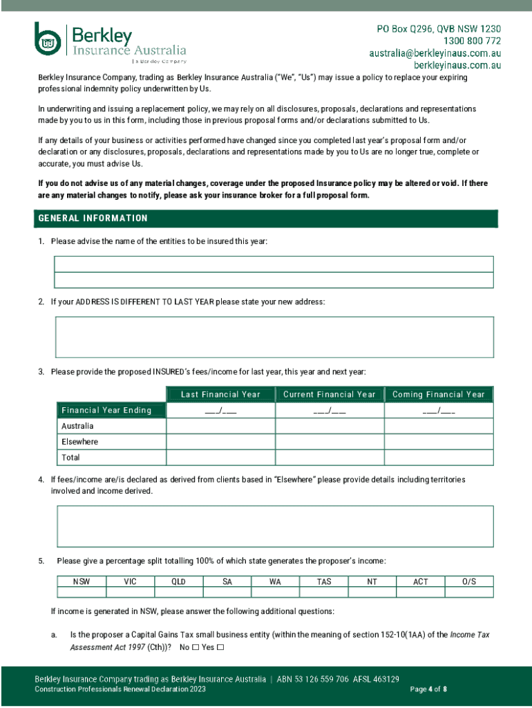 Fillable Online Proposal-Form-Construction-Professionals- ... Fax Email Print - pdfFiller