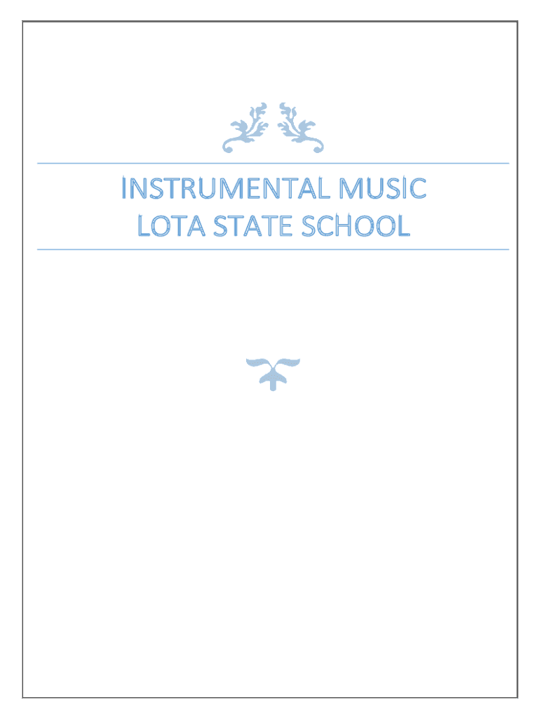 Fillable Online INstrumental music LOTA state school Fax Email Print ...