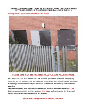Fillable Online Choice Based Letting Scheme Fax Email Print - pdfFiller