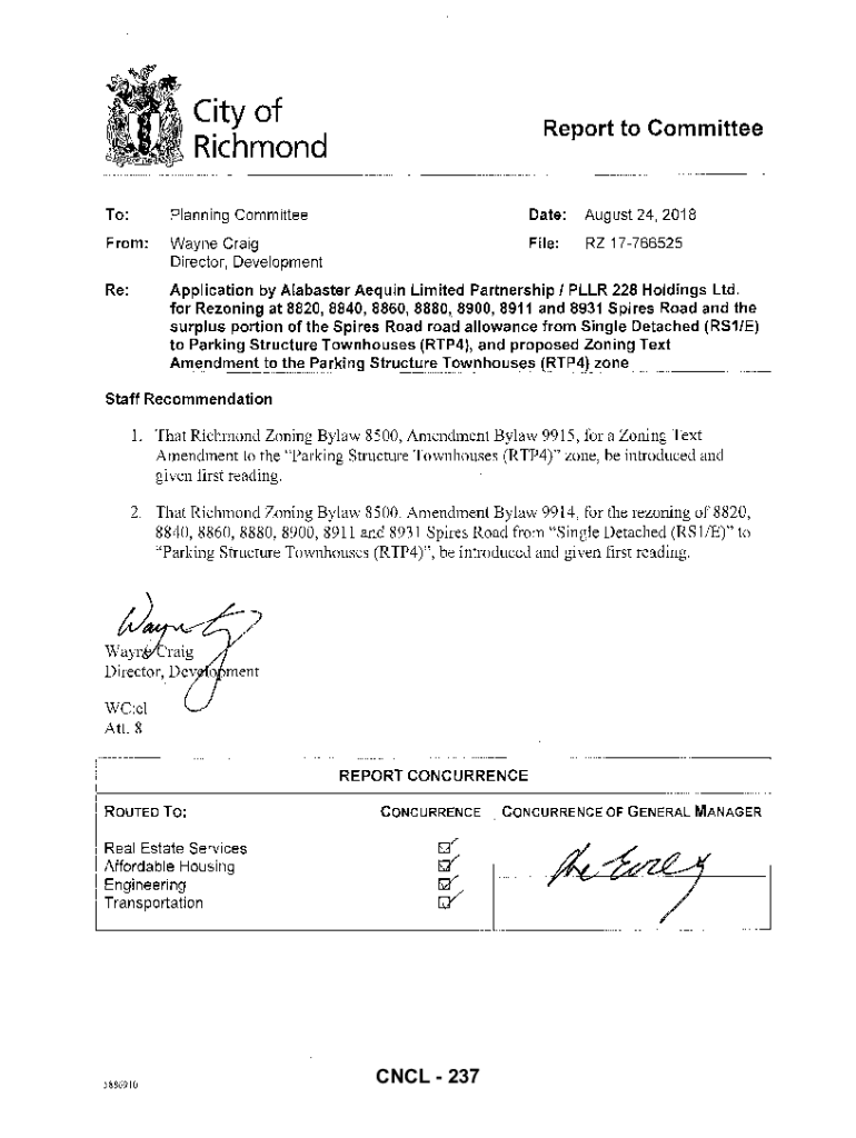 Fillable Online for Rezoning at 8820, 8840, 8860, 8880, 8900, 8911 and ...