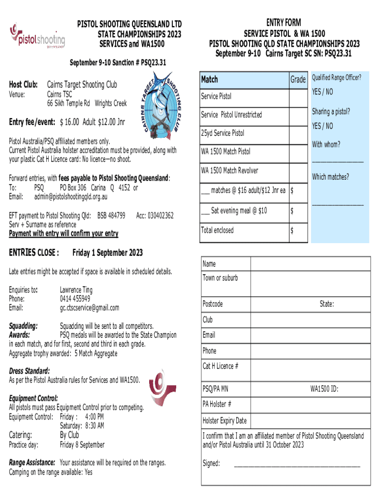 Fillable Online SERVICES AND WA1500 STATE CHAMPIONSHIPS Fax Email Print ...