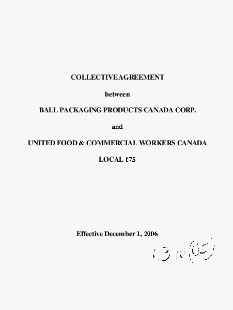 Fillable Online COLLECTIVE AGREEMENT BETWEEN FG DELI GROUP ... Fax ...