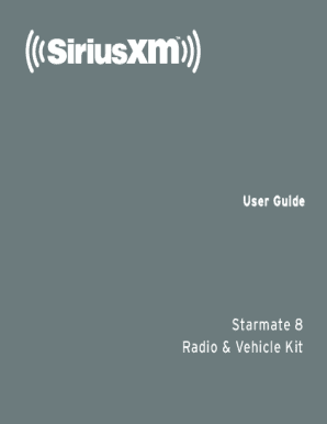Fillable Online Starmate 8 Radio & Vehicle Kit Fax Email Print - pdfFiller
