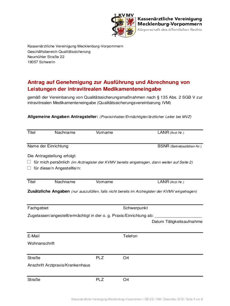 Ausfüllbar Online Antrag auf Genehmigung zur Ausfhrung und Abrechnung von Leistungen der ...