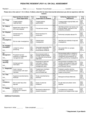 Fillable Online Surgery in-training Evaluation form Fax Email Print ...