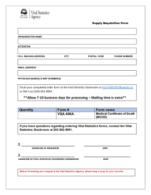 Fillable Online Form CenterVital Statistics Request Form Fax Email Print - pdfFiller