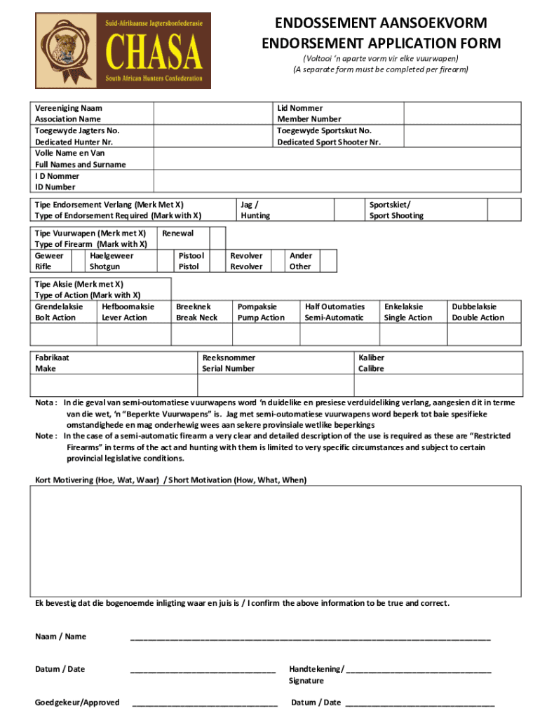 Fillable Online ENDORSEMENT-APPLICATION-FORM- ... Fax Email Print ...