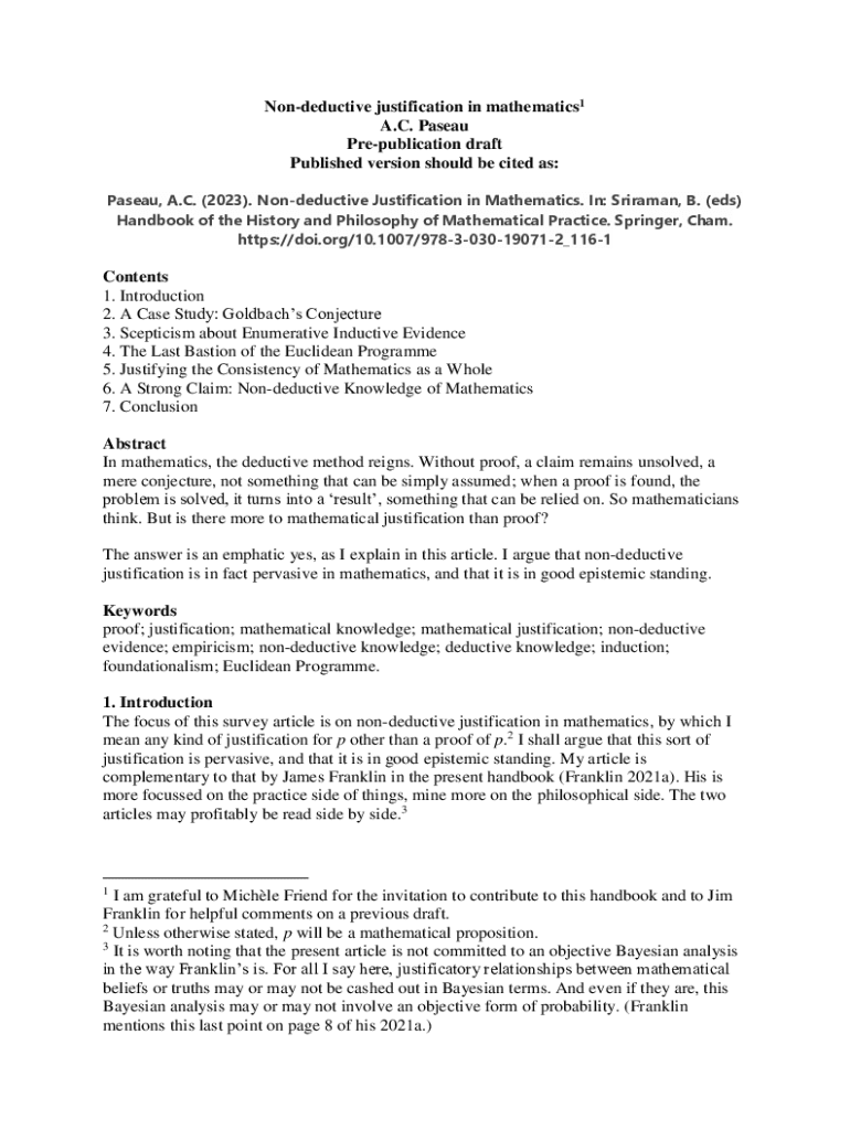 Fillable Online Alexander Paseau - Faculty of Philosophy - University ...