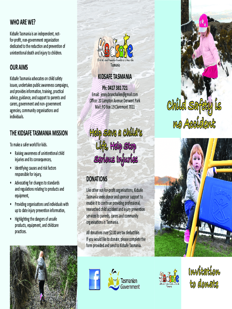 Fillable Online Kidsafe Victoria: Child Accident Prevention Foundation ...