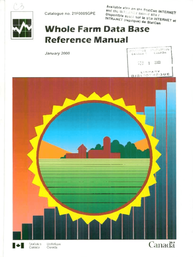 Fillable Online publications gc I5 Whole Farm Data Base Reference ...