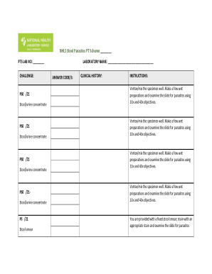 Fillable Online Stool Test: Ova and Parasites (O&P) (for Parents) Fax ...
