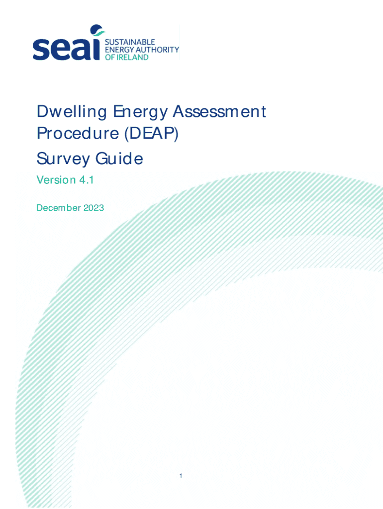 Fillable Online Dwelling Energy Assessment Procedure (DEAP) Survey ...