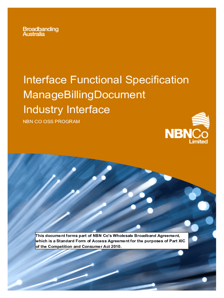 Fillable Online NBN Co launches new Wholesale Broadband Agreement ...