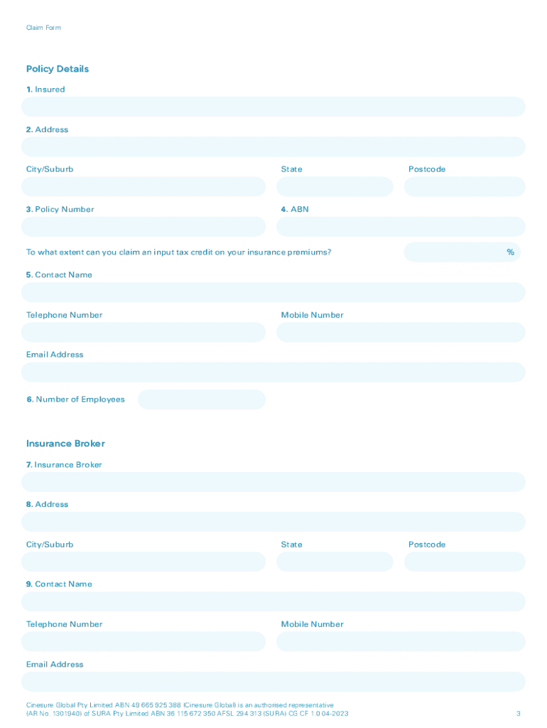 Fillable Online Construction-Insurance-Claim-Form-11-2018.pdf - SURA ...