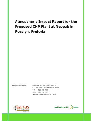 Fillable Online Atmospheric Impact Report for the Proposed CHP Plant at ...