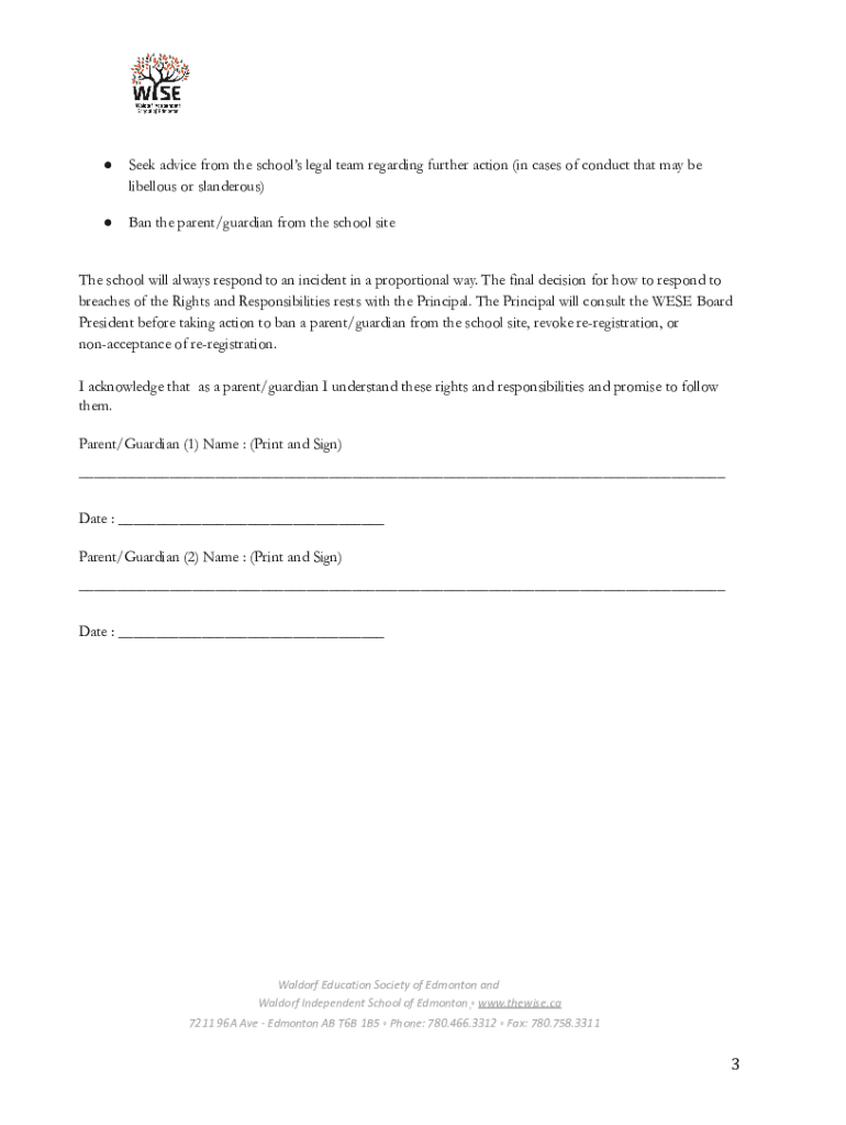 Fillable Online Parental Rights and Responsibilities: How to Best ...