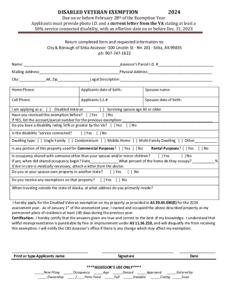 Fillable Online application for non-profit property tax exemption Fax ...
