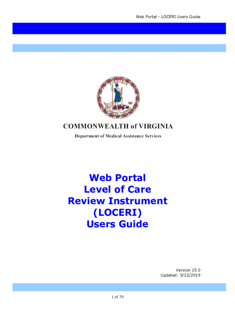 Fillable Online Fillable Online Level of Care Review Instrument (LOCERI ...
