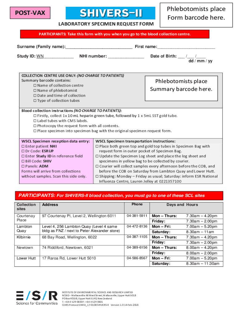Fillable Online Participant Blood Sample Informed Consent Form Fax ...