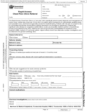 Fillable Online Rapid Access Chest Pain Clinic Referral - MR 50hc Fax ...
