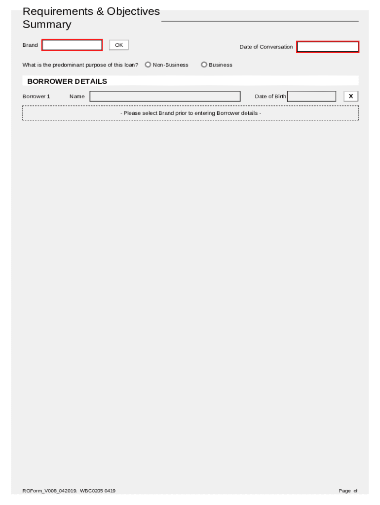 Fillable Online ROFormV008042019; 457744-1WBC02050419 D3. Dynamic form ...