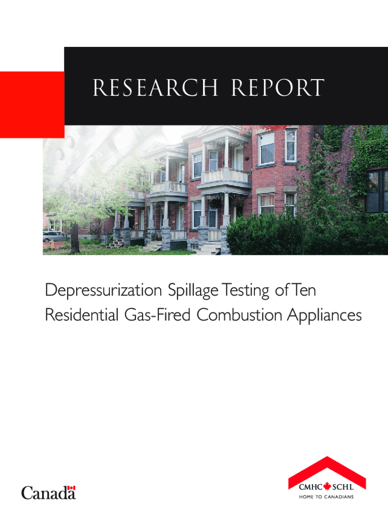 Fillable Online publications gc Depressurization spillage testing of ...