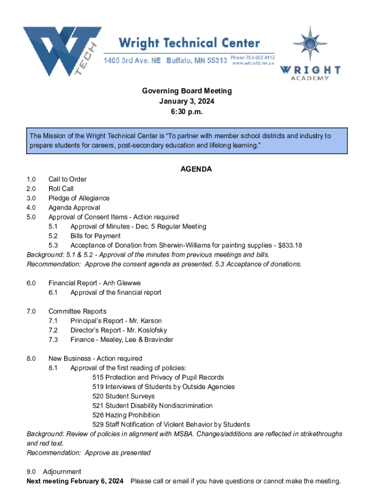 Fillable Online wtc k12 mn Wright Technical CenterThe WRIGHT Path For High School Fax Email ...