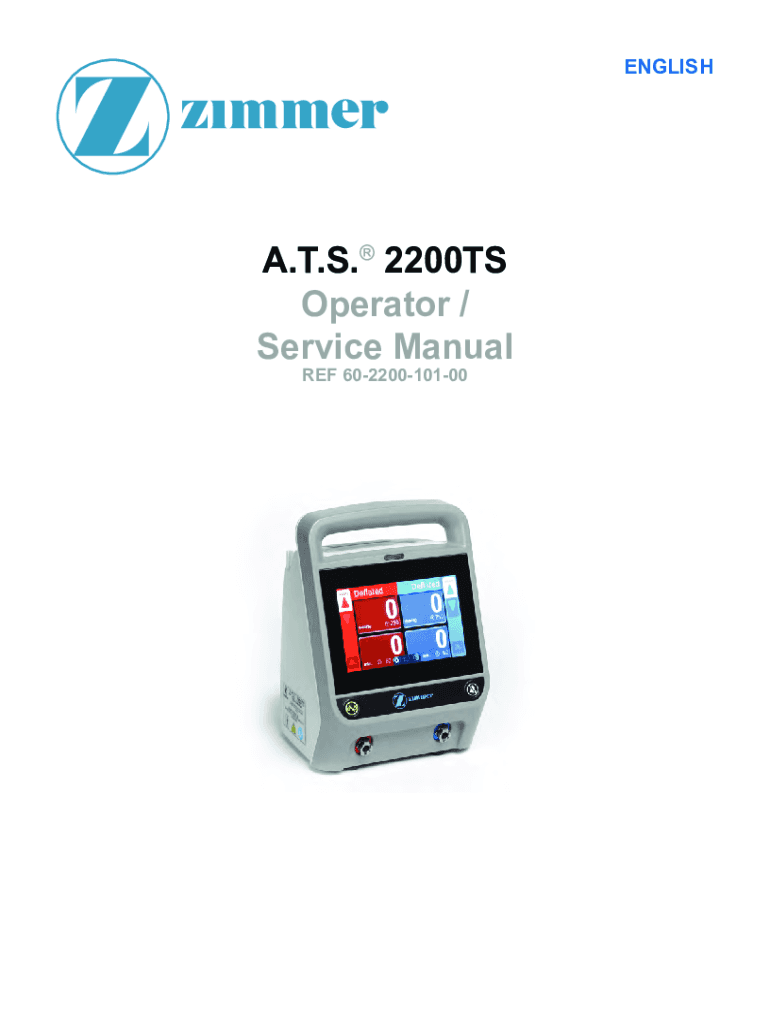 Fillable Online A.T.S. 5000 and A.T.S. 3200 Tourniquet Systems Fax ...