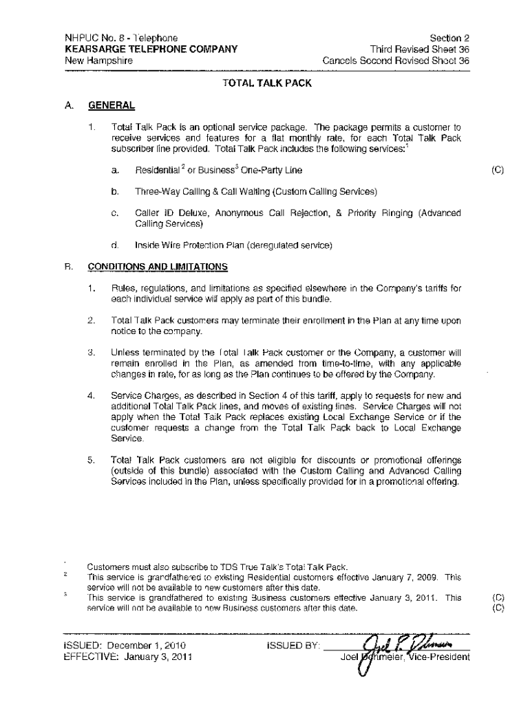 Fillable Online puc state nh No. 1 - Access Section 6 The Chichester ...