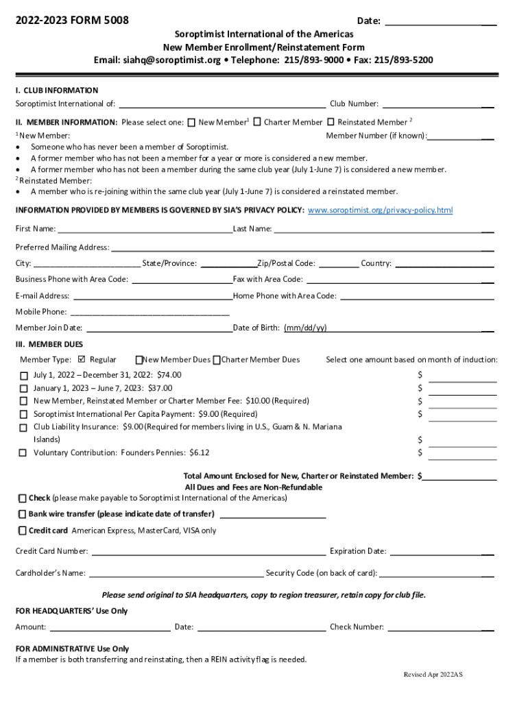 Fillable Online All the forms - Soroptimist International of the ...