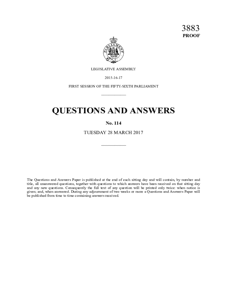 Fillable Online QUESTIONS AND ANSWERS 3883 Fax Email Print - pdfFiller