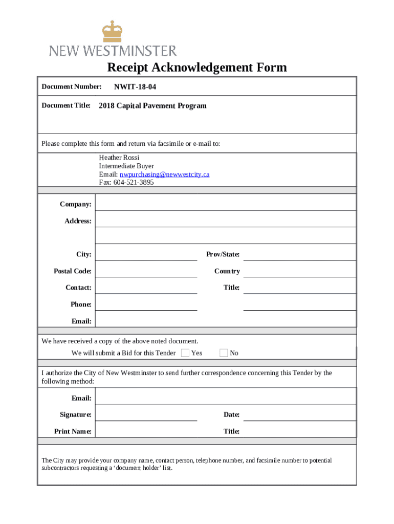 We have received a copy of the above noted document Doc Template ...