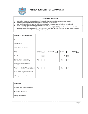 Fillable Online How to Write an Employee Application Form (with Free ... Fax Email Print - pdfFiller