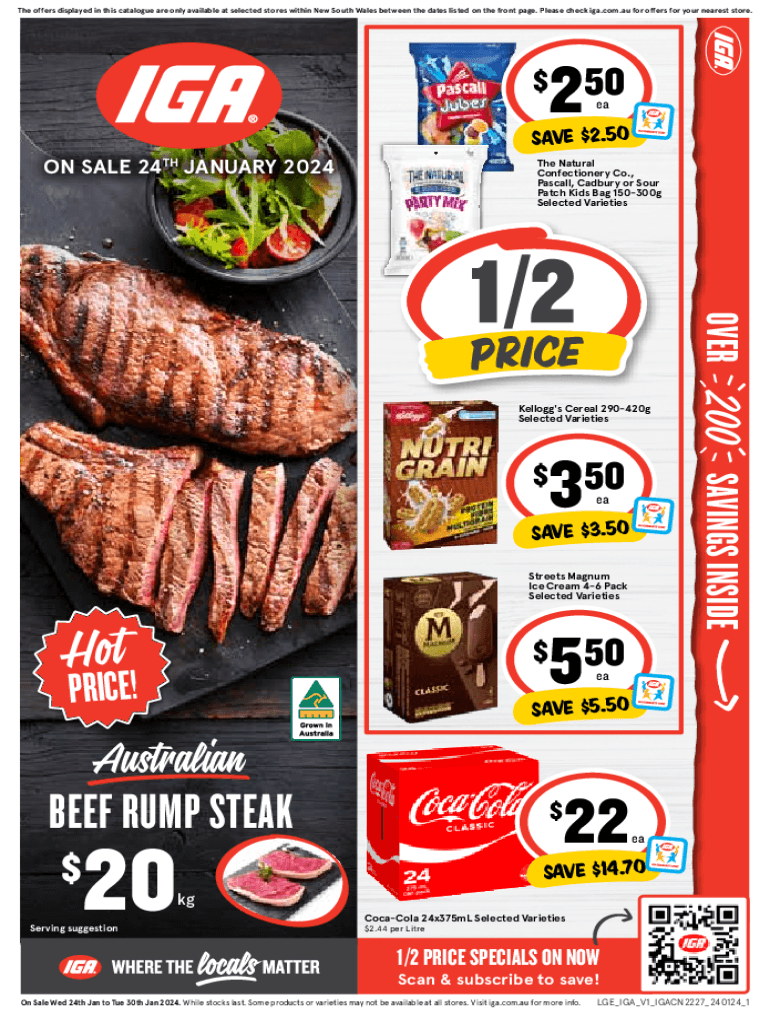 Fillable Online IGA Online Shop: Home Delivery ServiceIGA Supermarkets ...