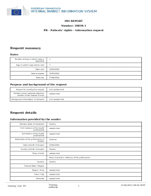 Fillable Online ec europa Question sets, forms and lists used in IMI ...