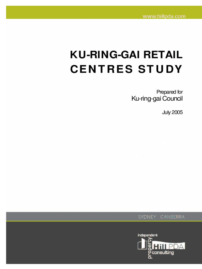 Fillable Online ku-ring-gai retail and commercial centres strategy Fax Email Print - pdfFiller