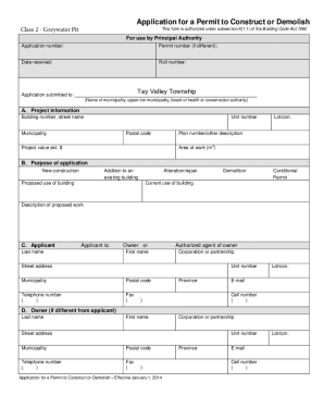 Fillable Online Demolition Permit Application Checklist - Form A.8.1 Fax Email Print - pdfFiller