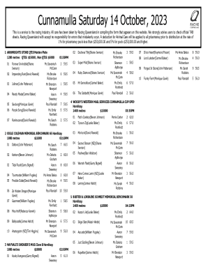 Fillable Online Free Horse Racing Form GuideTuesday, 10 Oct 2023 Fax ...
