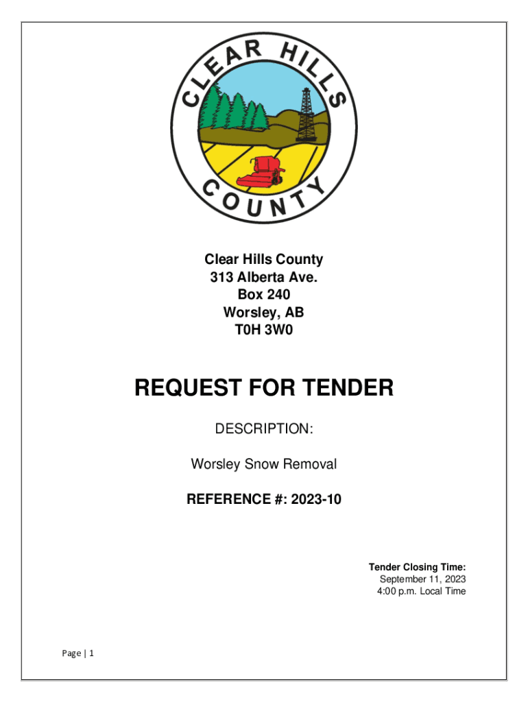 Fillable Online clearhillscounty ab Worsley Walking Path Snow and Ice ...