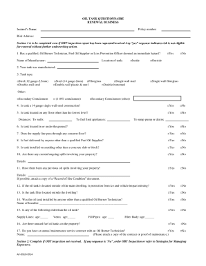Fillable Online Oil Tank Inspection Checklist Brochure Fax Email Print ...