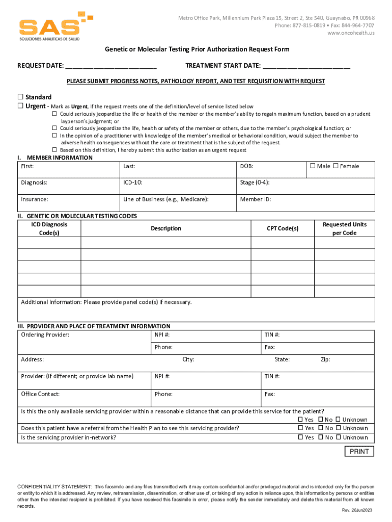 Fillable Online Chemotherapy PA Request Form July 2020 Fax Email Print ...