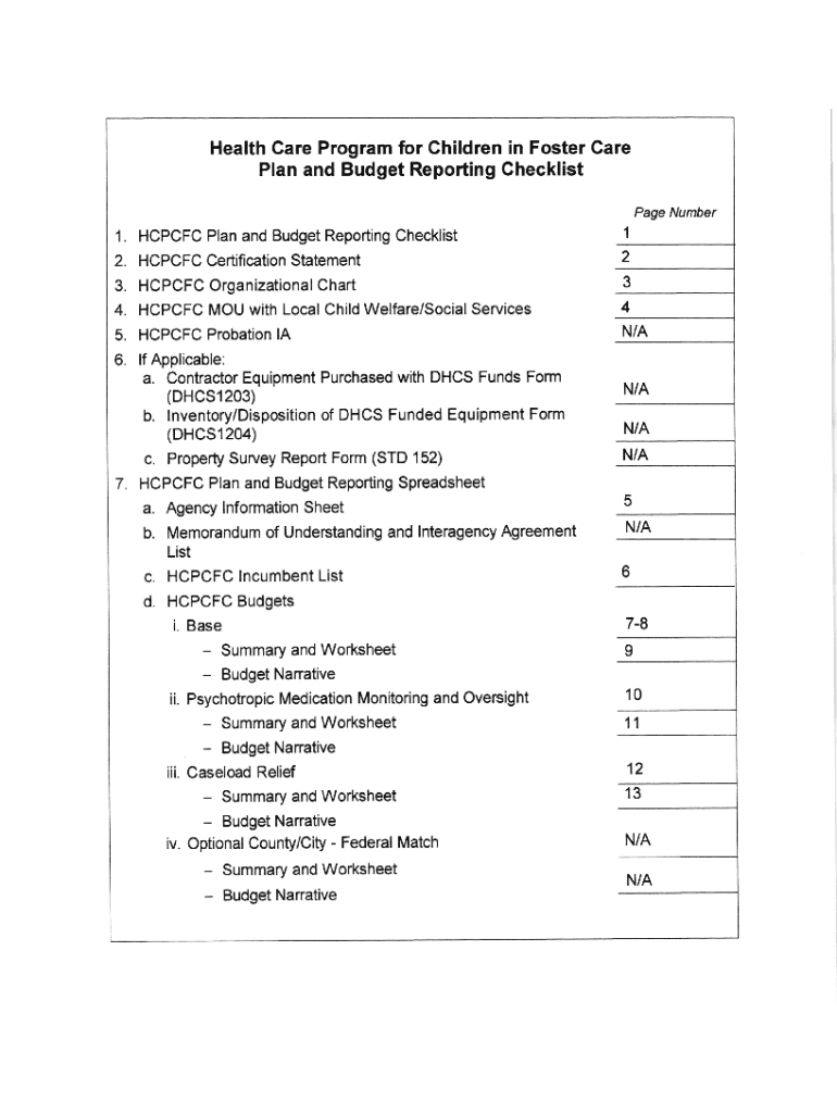 Fillable Online web2 co merced ca Health Care Program for Children in ...