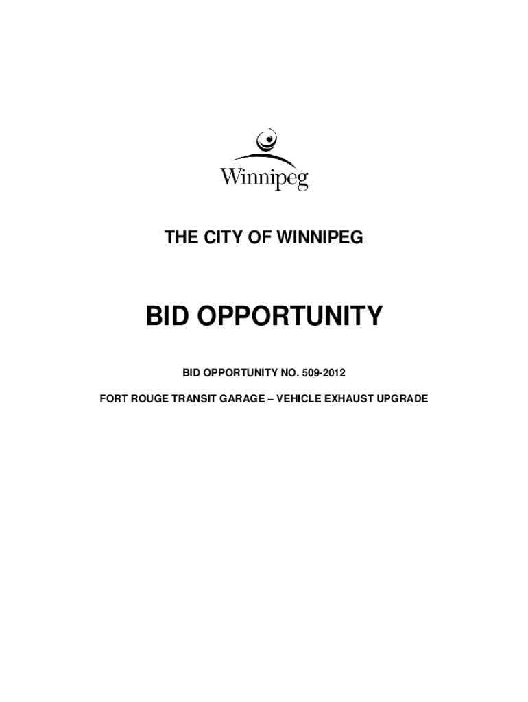 Fillable Online FORT ROUGE TRANSIT GARAGE VEHICLE EXHAUST UPGRADE Fax ...