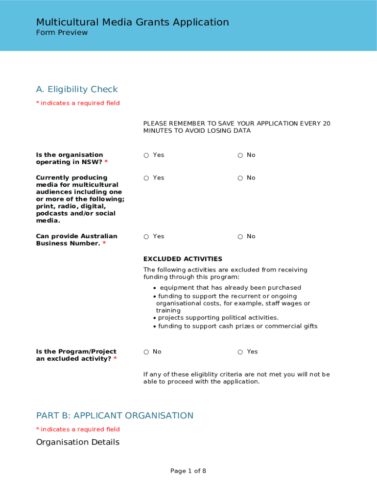 Fillable Online Individual Development Grants Program Application Help ...