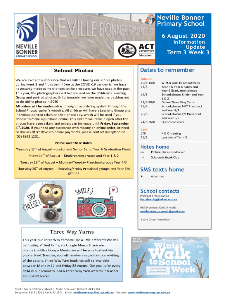 Fillable Online Neville Bonner Primary School has a brand-new courtyard ...