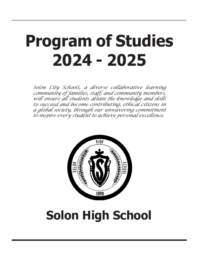 Fillable Online School Improvement Plan Solon Robinson Elementary ...